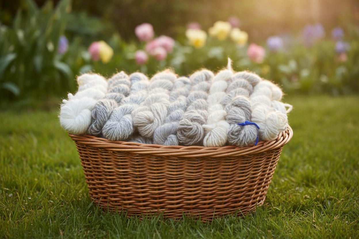 Handspun 100% Angora Yarn - Sports Weight 100 Yards | Free Pattern ...